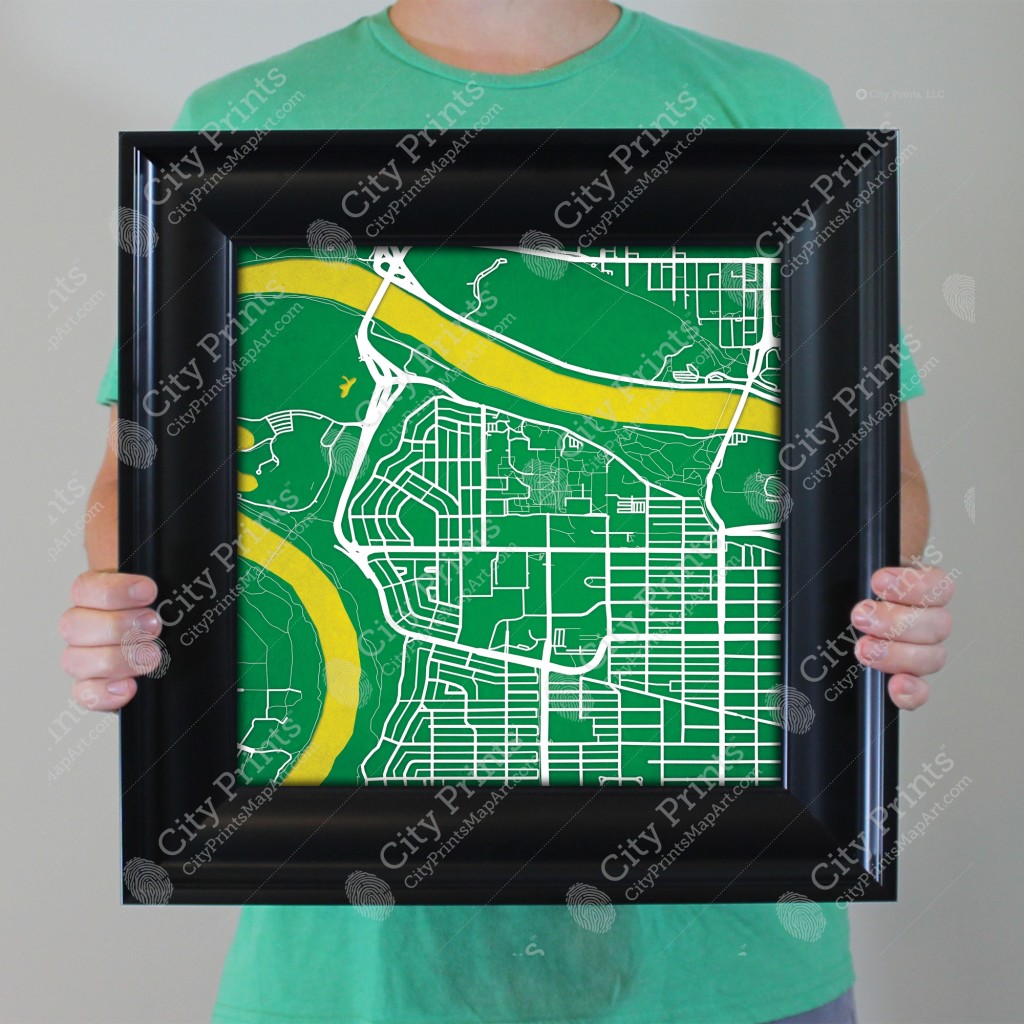 University of Alberta Campus Map Art - City Prints