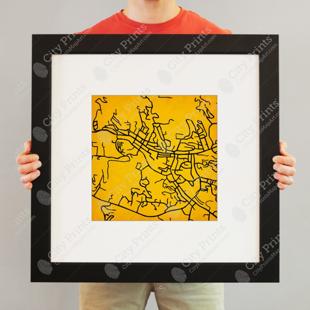 Appalachian State University Campus Map Art - City Prints