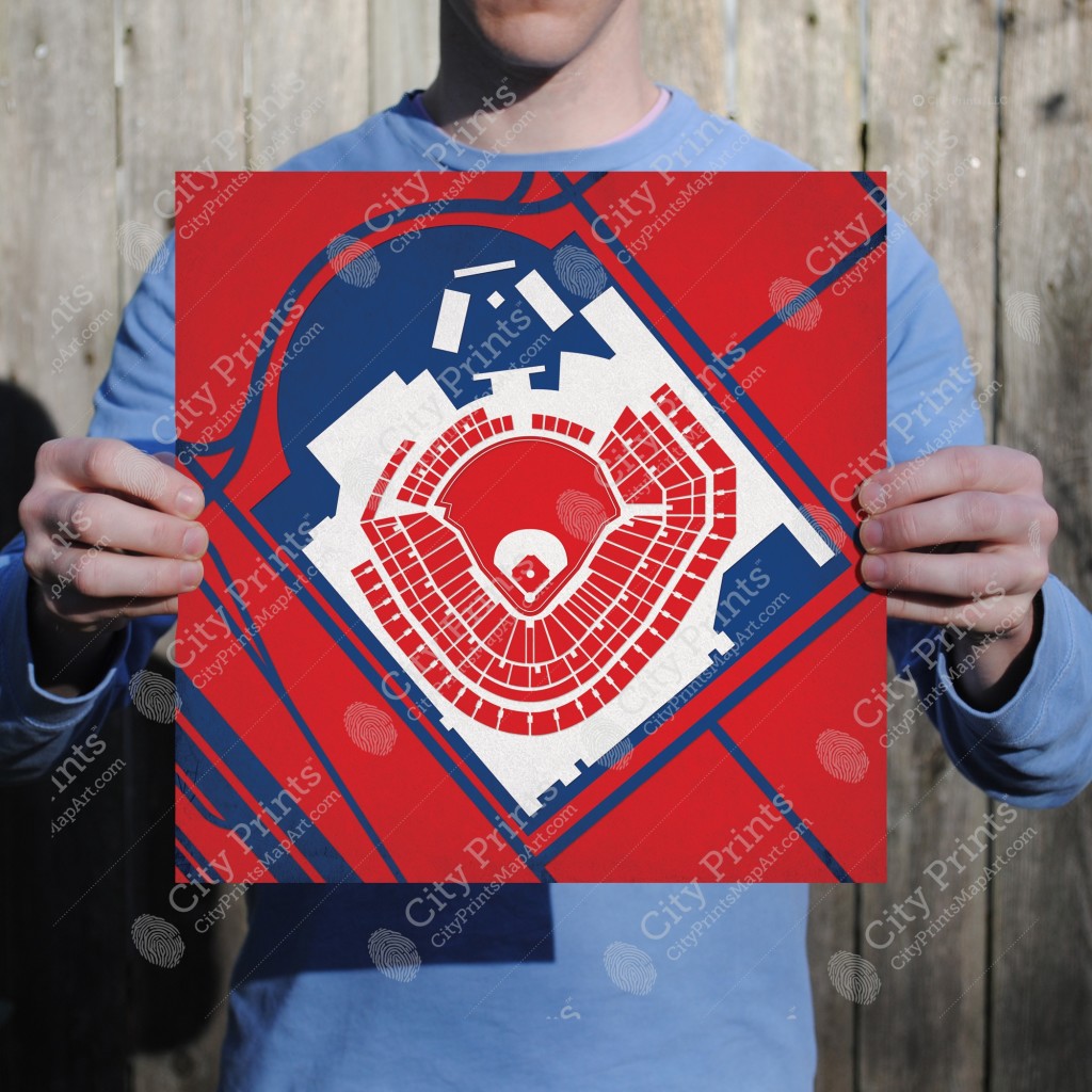 Turner Field Map Art - City Prints