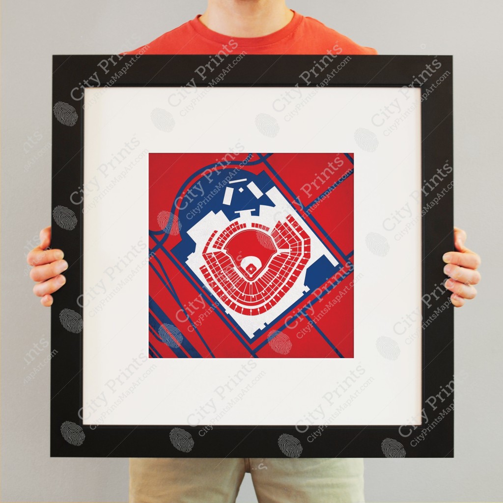 Turner Field Map Art - City Prints