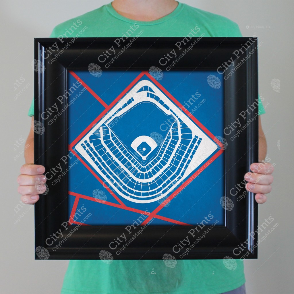 Wrigley Field Map Art - City Prints