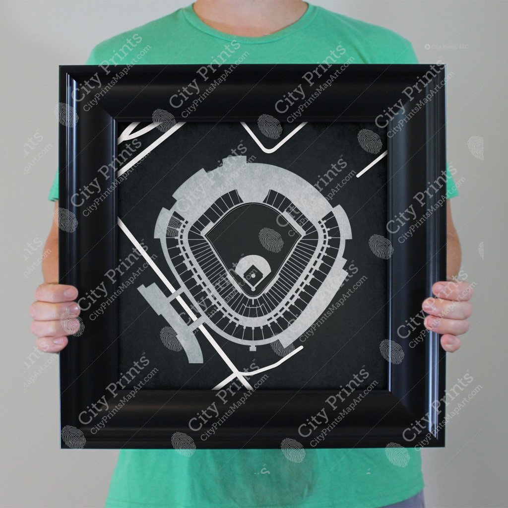 Guaranteed Rate Field Map Art - City Prints