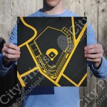 Forbes Field Map Art - City Prints