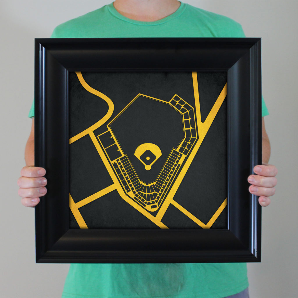 Forbes Field Map Art - City Prints