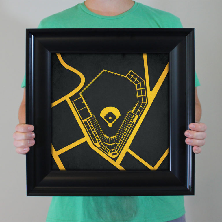 Forbes Field Map Art - City Prints