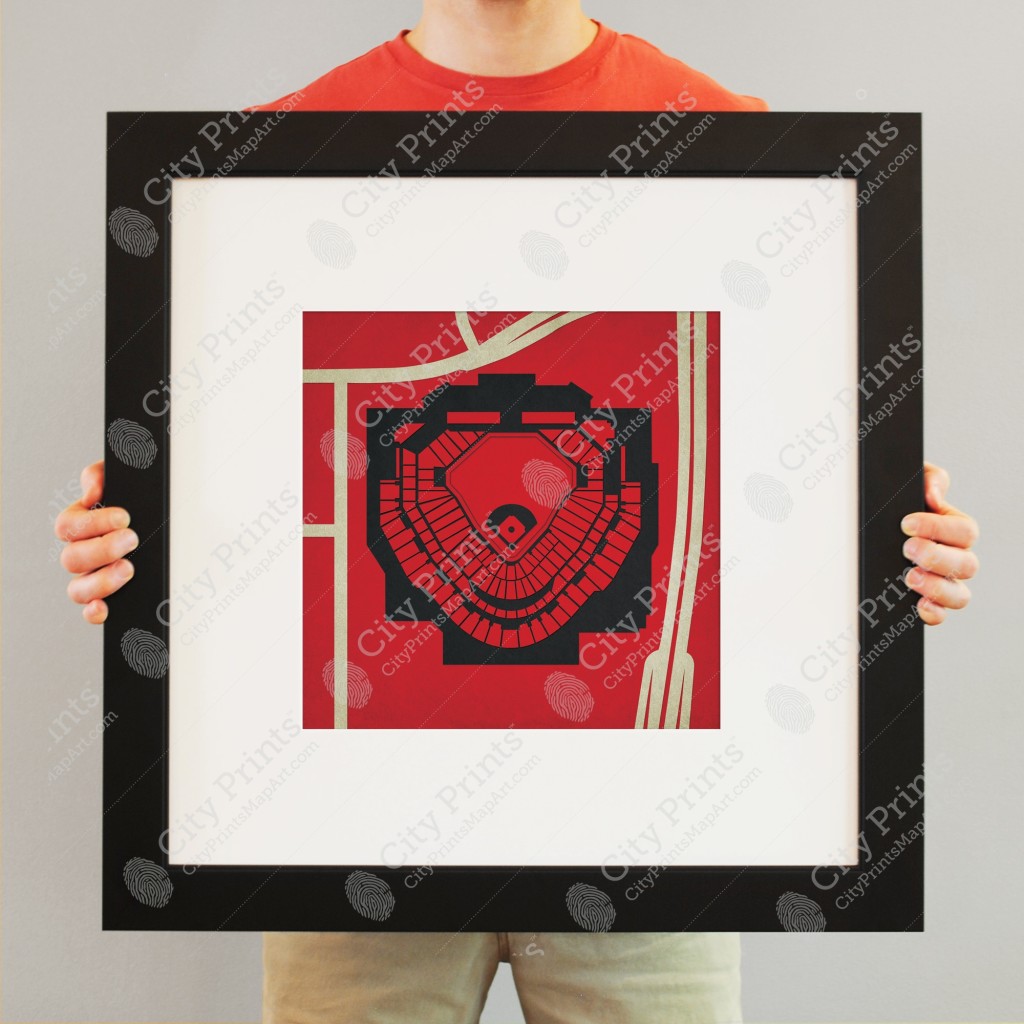 Chase Field Map Art - City Prints