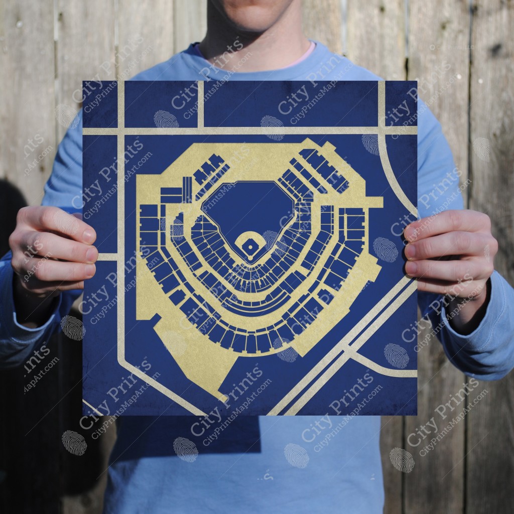 Petco Park Map Art - City Prints