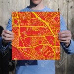 University of Calgary Campus Map Art - City Prints