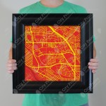 University of Calgary Campus Map Art - City Prints