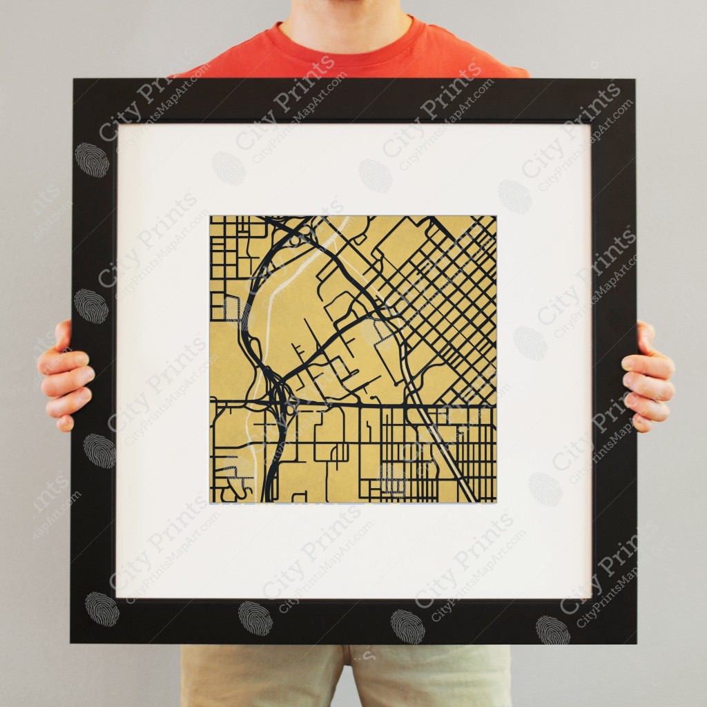 University of Colorado Denver Campus Map Art - City Prints