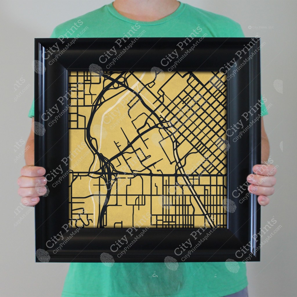 University of Colorado Denver Campus Map Art - City Prints