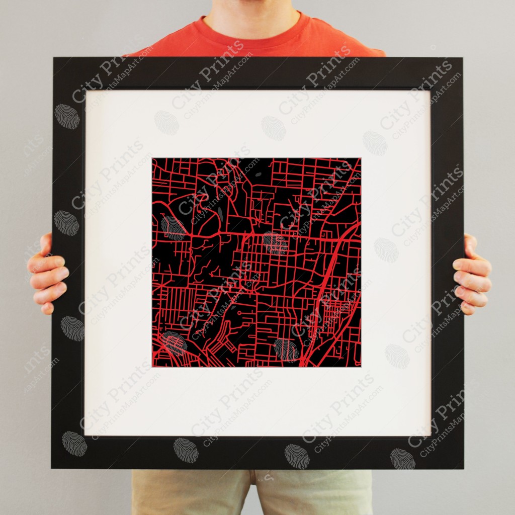University of Cincinnati Campus Map Art - City Prints