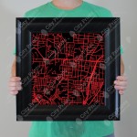 University of Cincinnati Campus Map Art - City Prints
