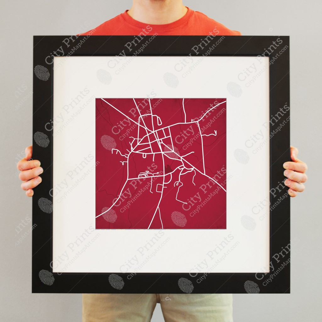 Colgate University Campus Map Art - City Prints
