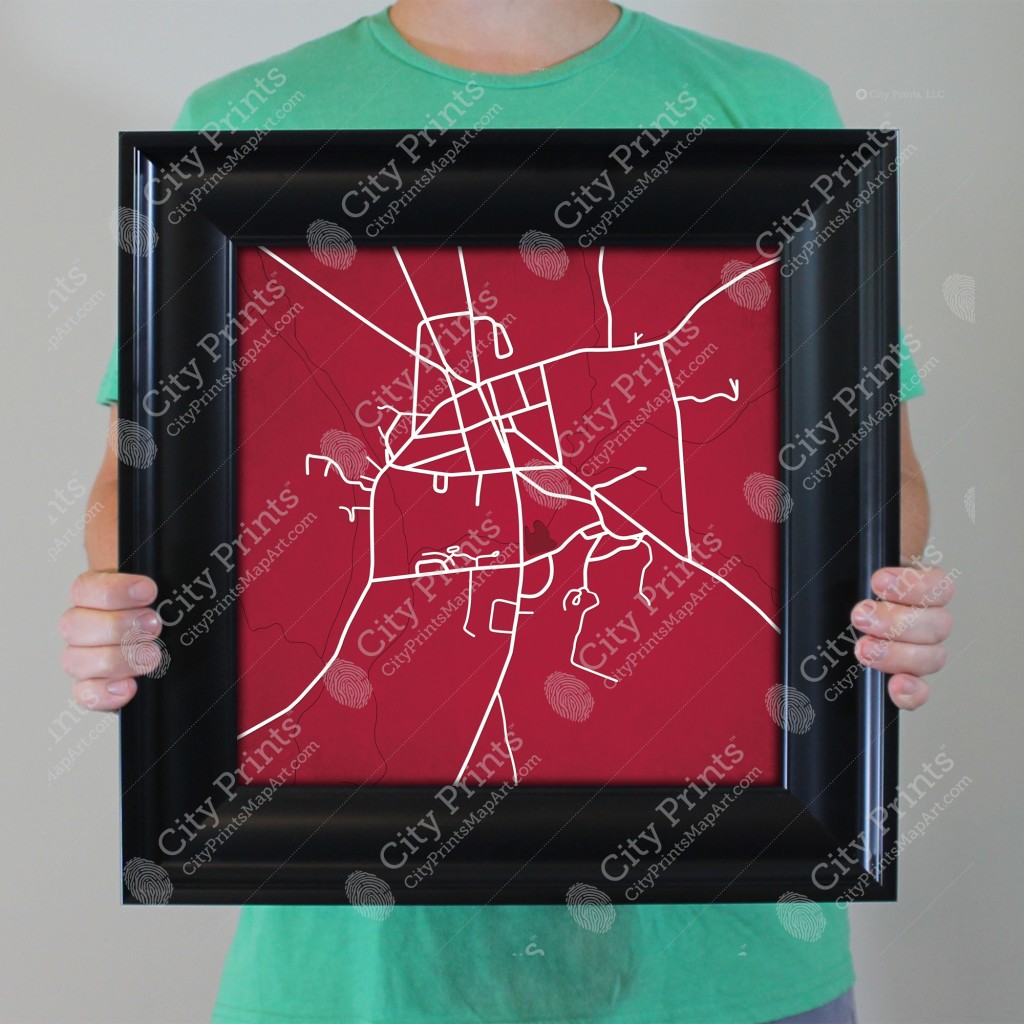 Colgate University Campus Map Art - City Prints