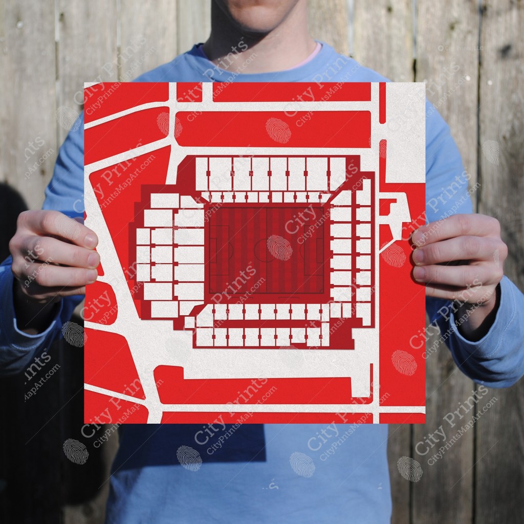Anfield Map Art - City Prints