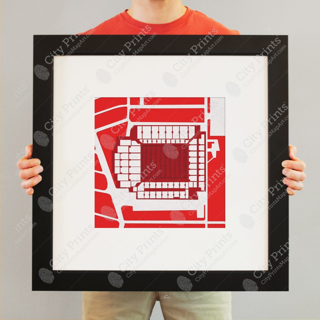 Anfield Map Art - City Prints