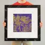 East Carolina University Campus Map Art - City Prints