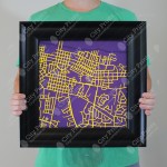 East Carolina University Campus Map Art - City Prints