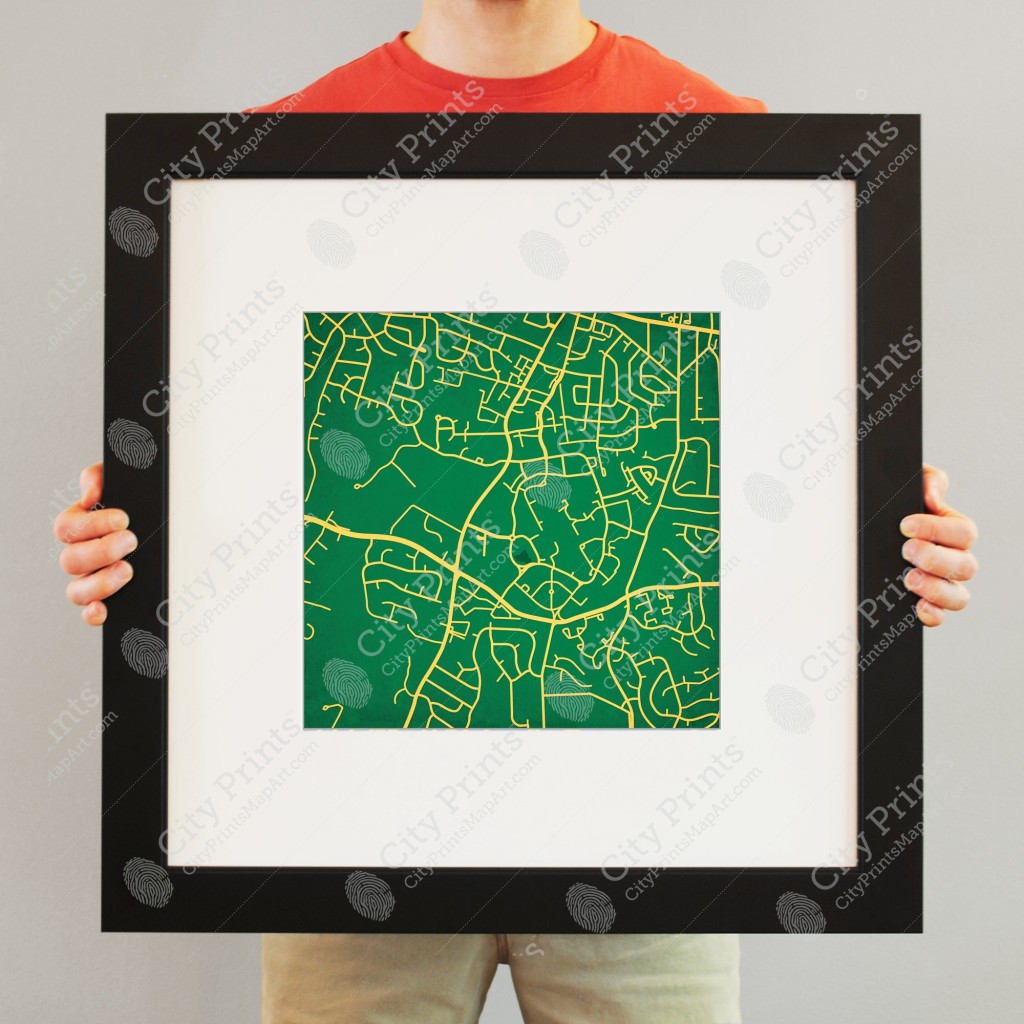 George Mason University Campus Map Art - City Prints