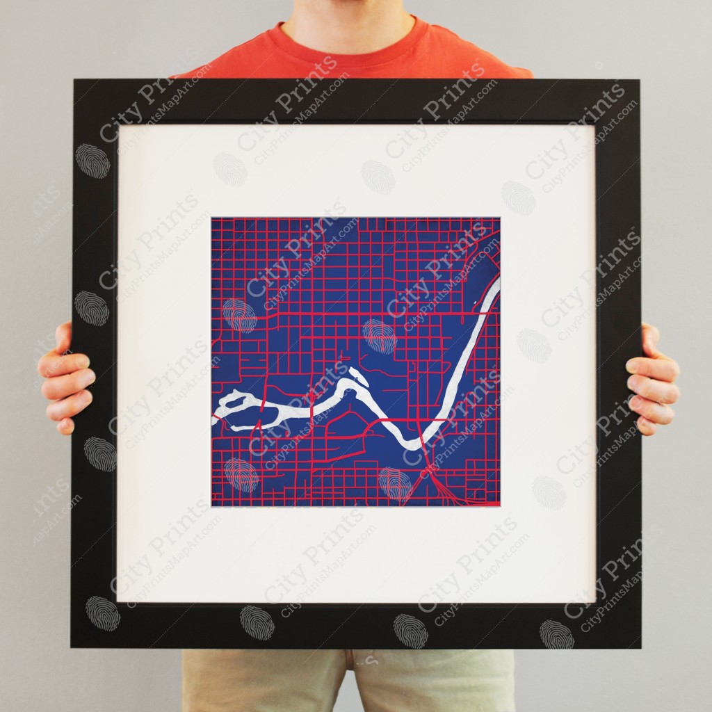 Gonzaga University Campus Map Art - City Prints