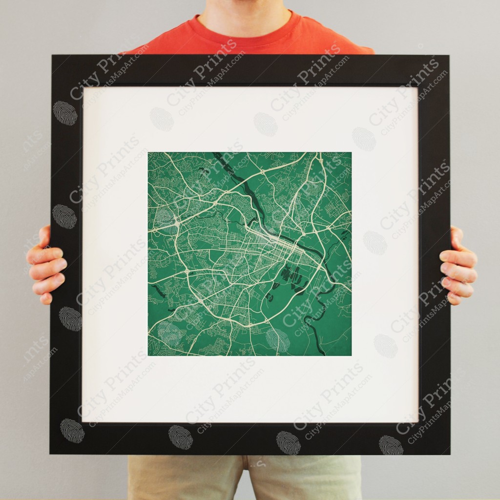 Augusta, Georgia Map Art - City Prints