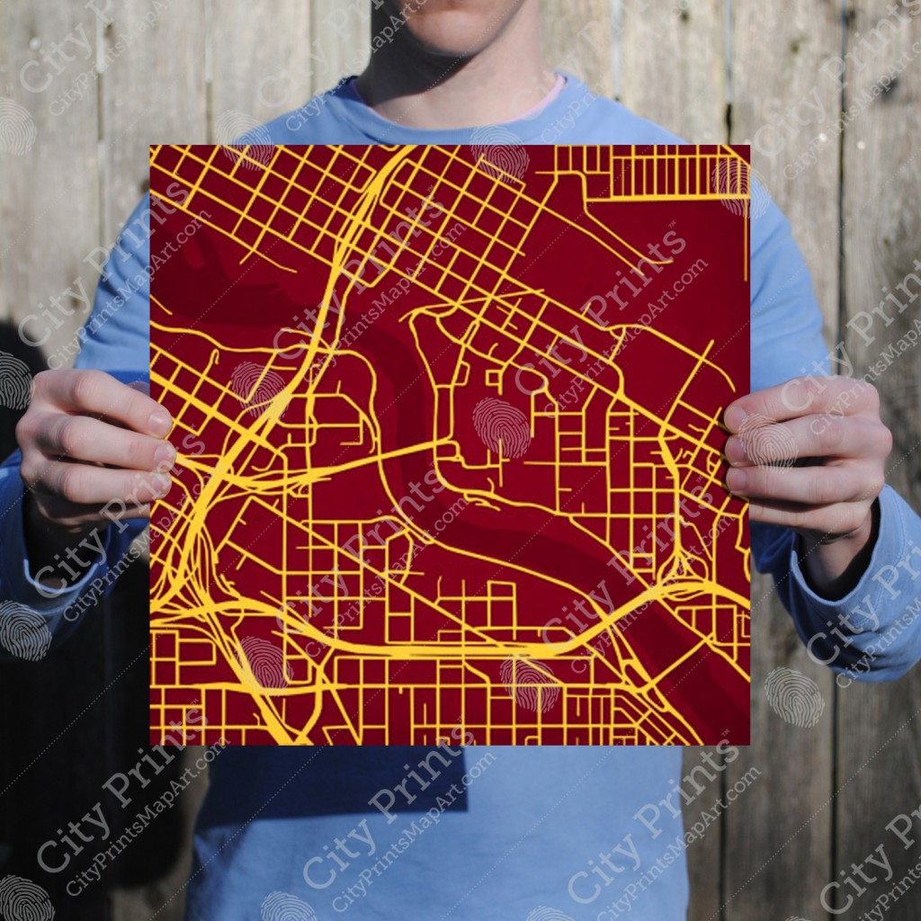 University of Minnesota Campus Map Art - City Prints