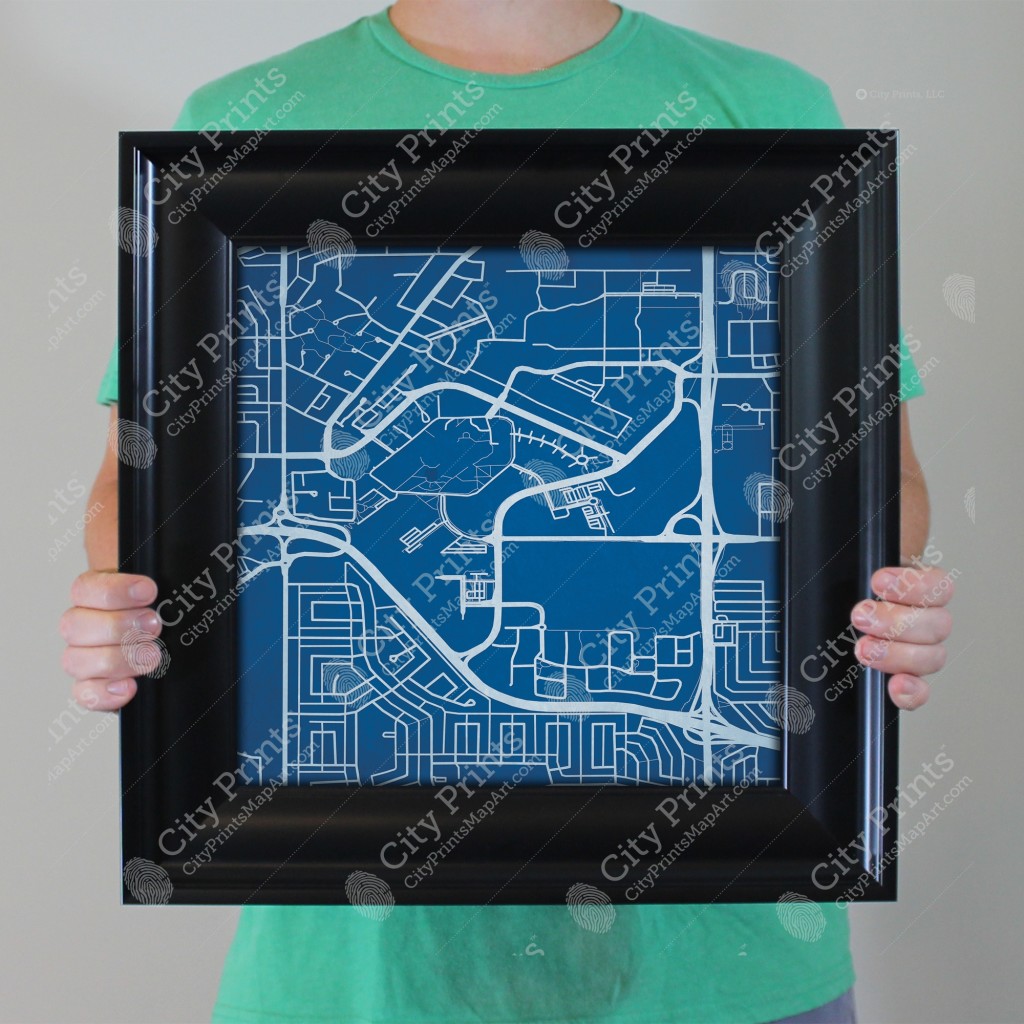 Mount Royal University Campus Map Art - City Prints