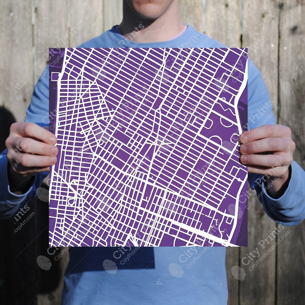 New York University Campus Map Art - City Prints
