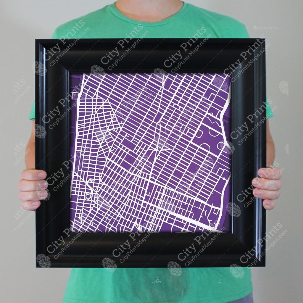 New York University Campus Map Art - City Prints