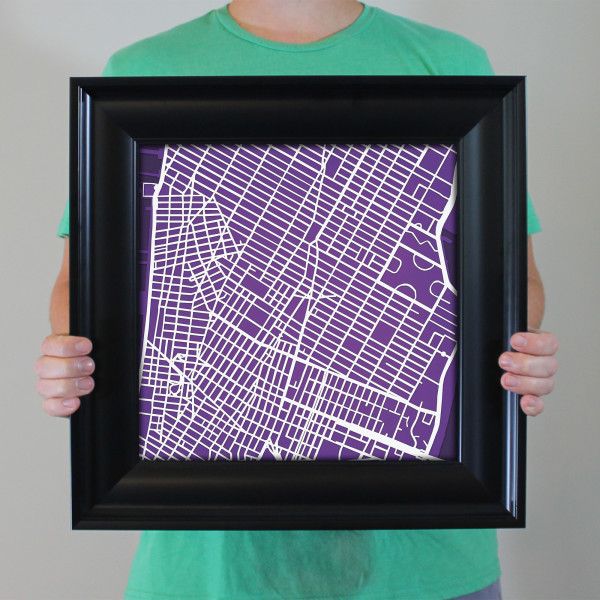 New York University Campus Map Art - City Prints
