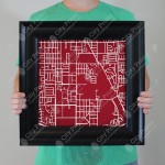 University of Oklahoma Campus Map Art - City Prints