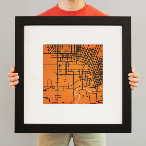 Oregon State University Campus Map Art - City Prints