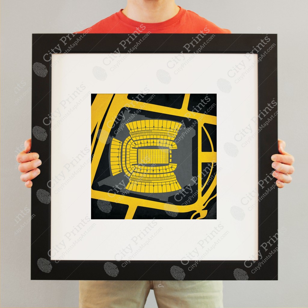Heinz Field Map Art - City Prints