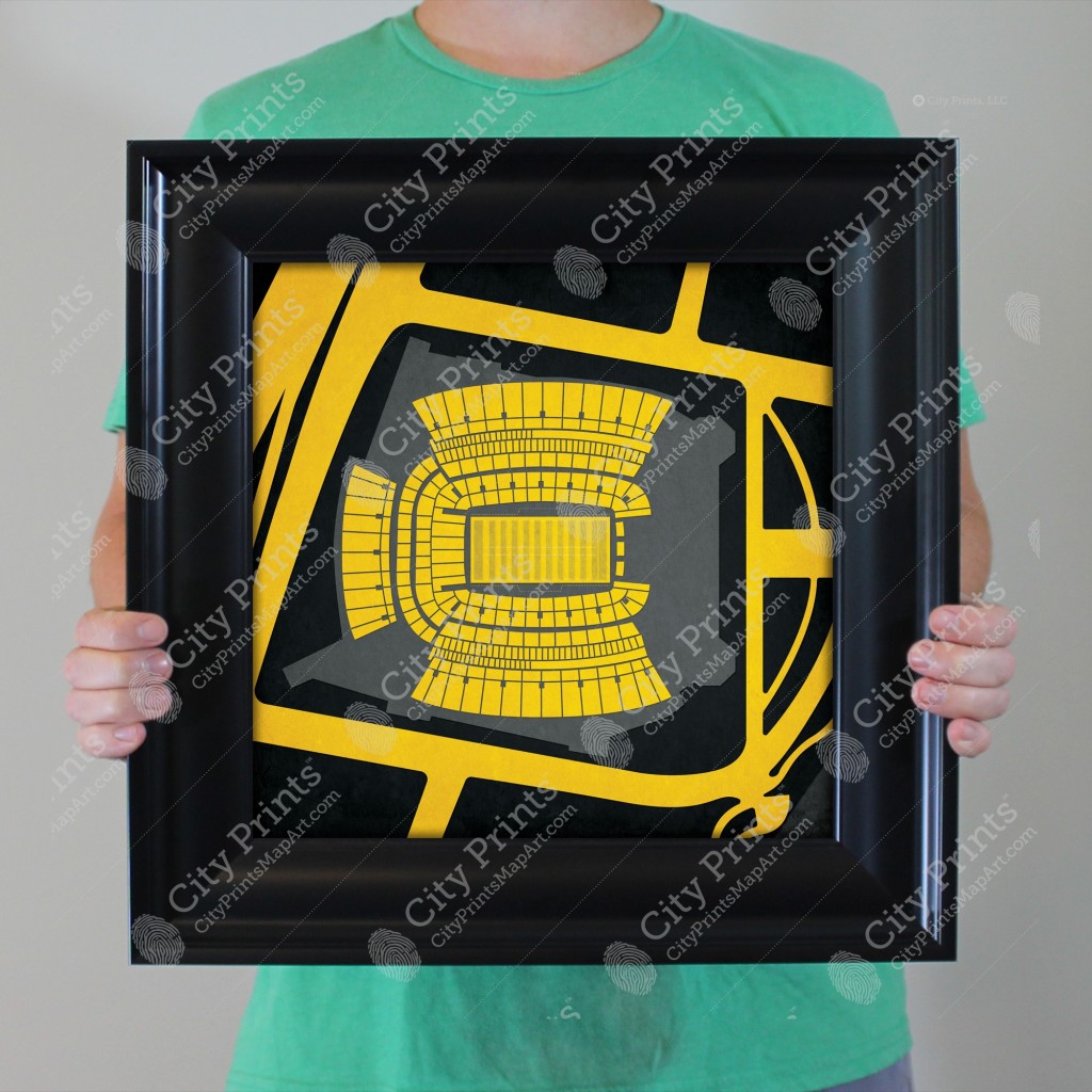 Heinz Field Map Art - City Prints
