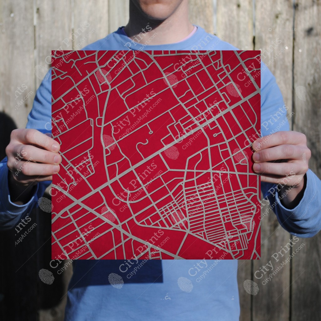Saint Joseph's University Campus Map Art - City Prints
