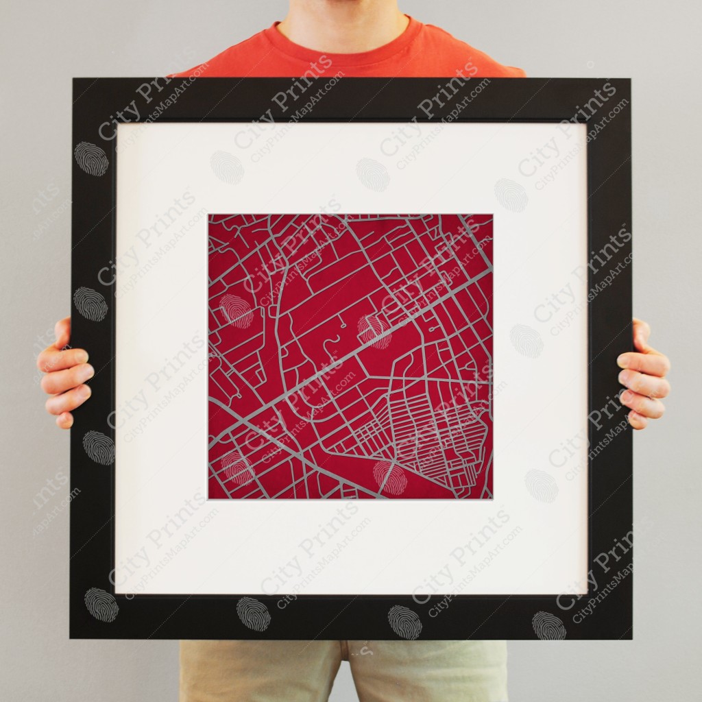 Saint Joseph's University Campus Map Art - City Prints