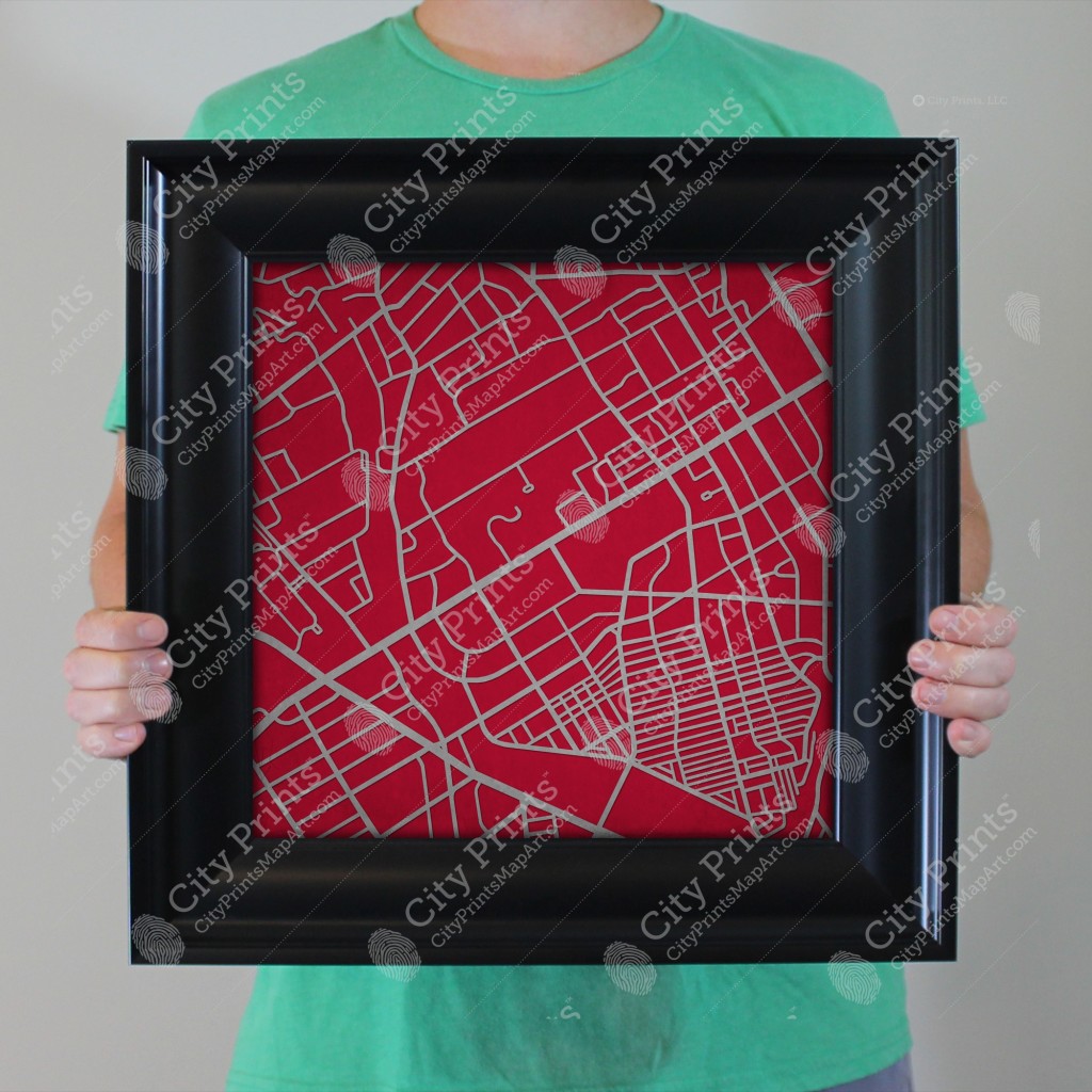 Saint Joseph's University Campus Map Art - City Prints