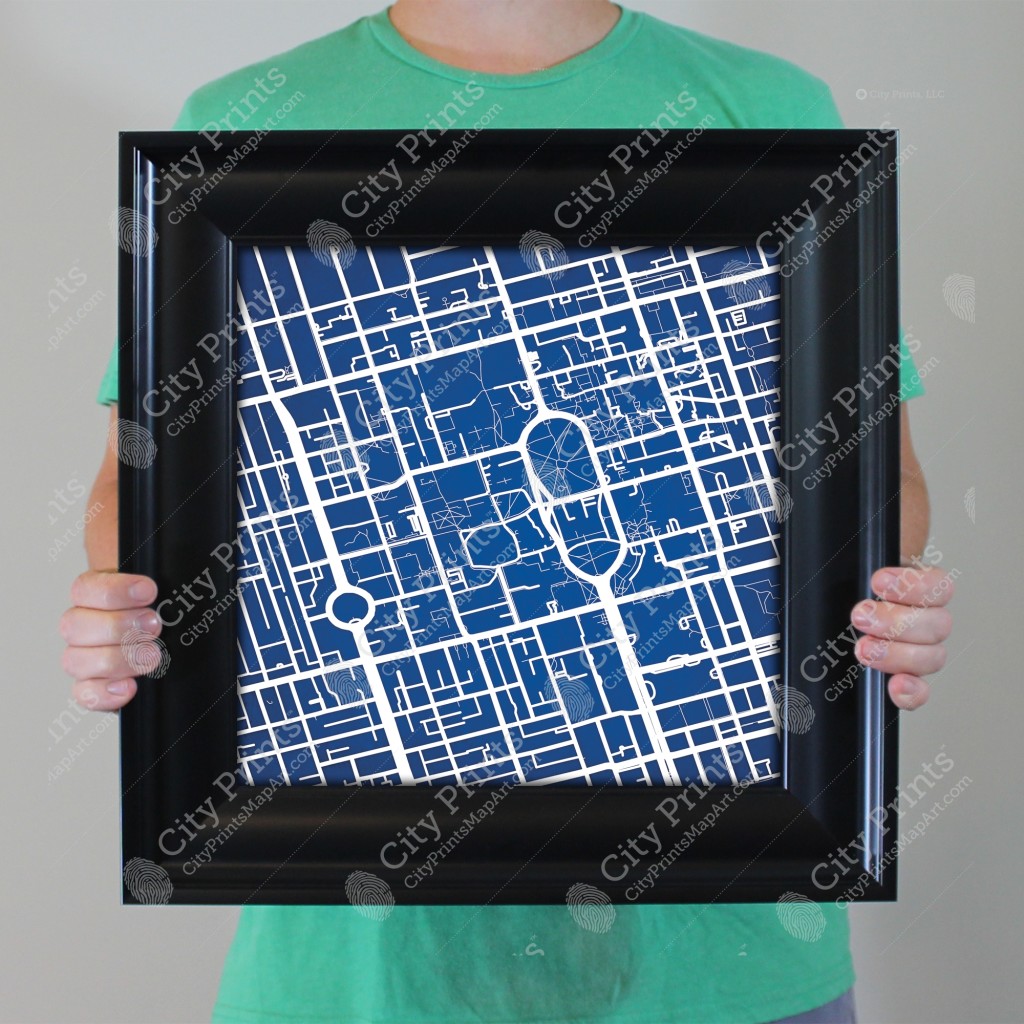 University of Toronto Campus Map Art - City Prints