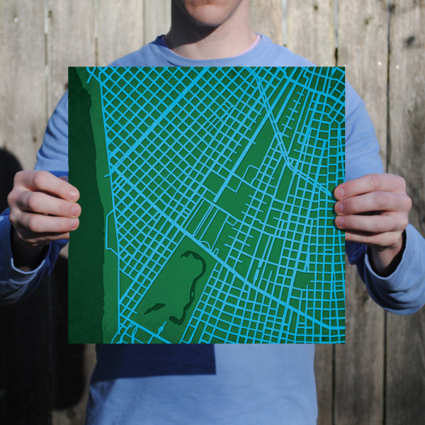 Tulane University Campus Map Art - City Prints
