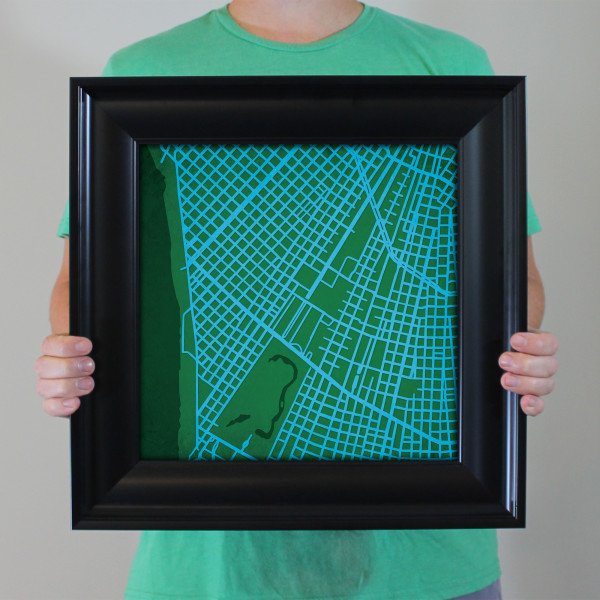 Tulane University Campus Map Art - City Prints