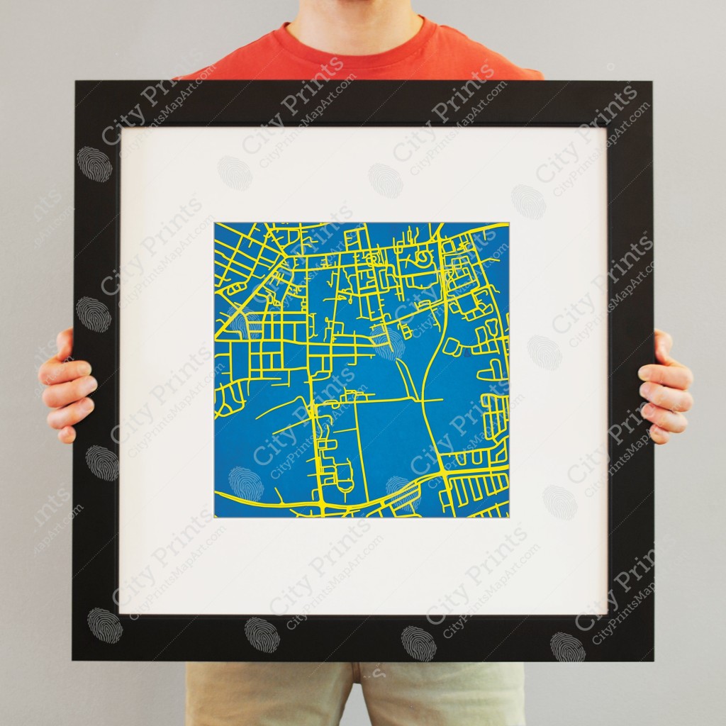 University of Delaware Campus Map Art - City Prints