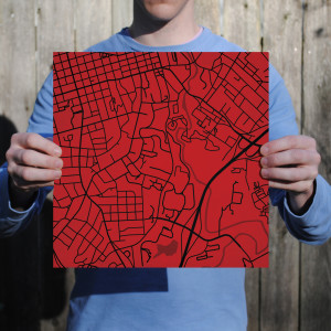 University of Georgia Campus Map Art - City Prints