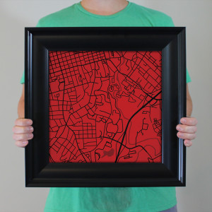 University of Georgia Campus Map Art - City Prints