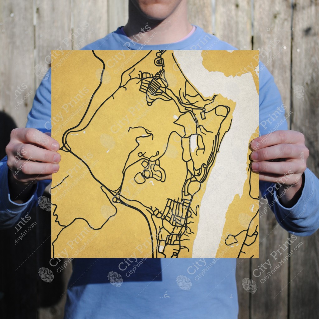 United States Military Academy Campus Map Art - City Prints