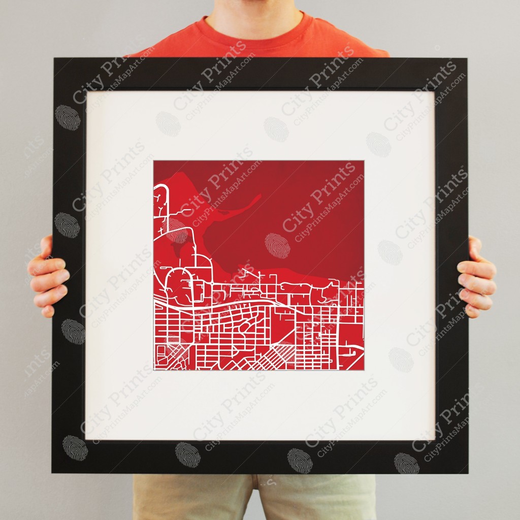 University of Wisconsin, Madison Campus Map Art - City Prints