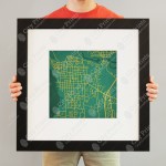University of Vermont Campus Map Art - City Prints