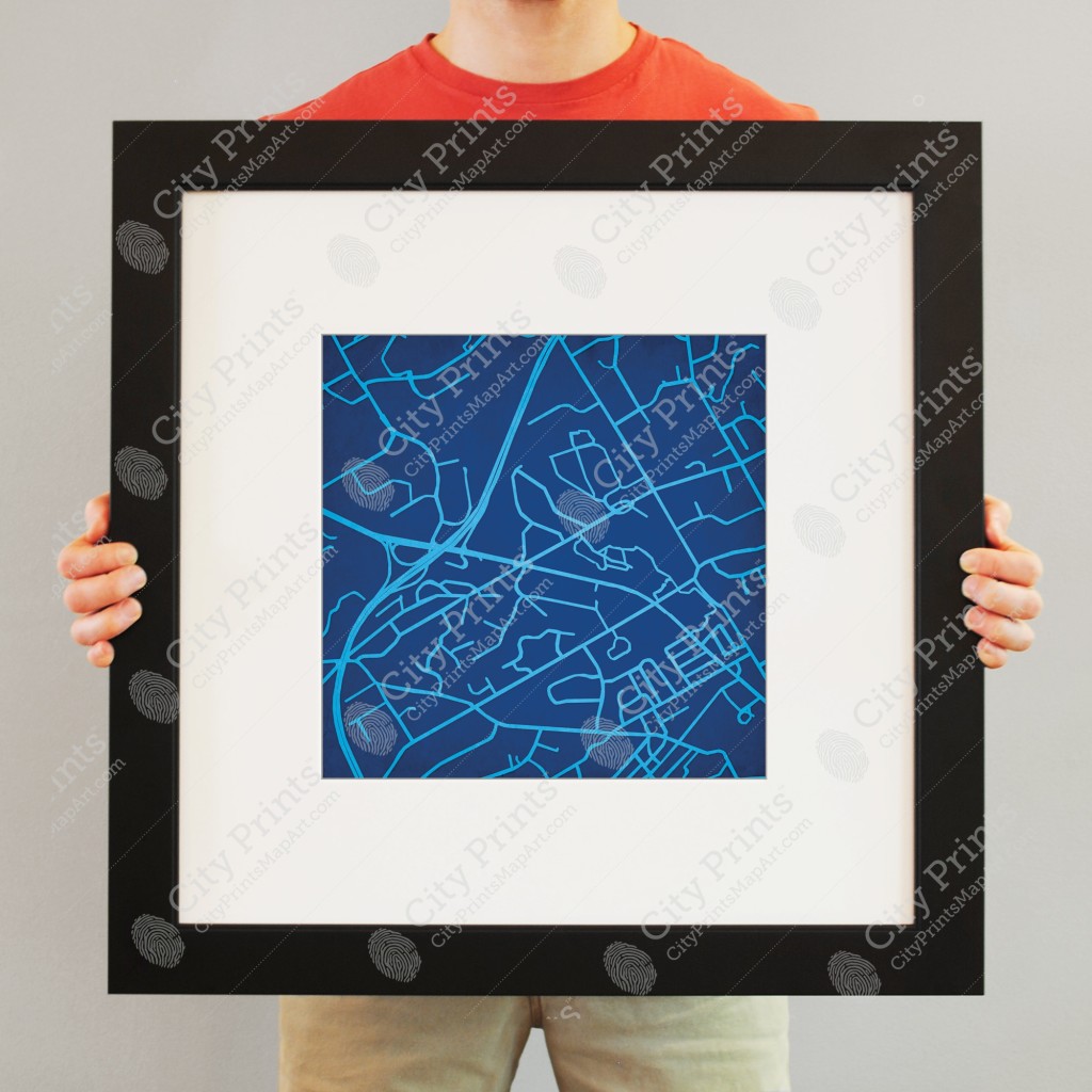 Villanova University Campus Map Art - City Prints