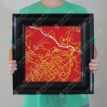 Virginia Military Institute Campus Map Art - City Prints