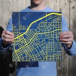 Whitman College Campus Map Art - City Prints